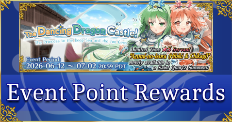 Dancing Dragon Castle - Event Point Rewards - Fate/Grand Order Wiki ...